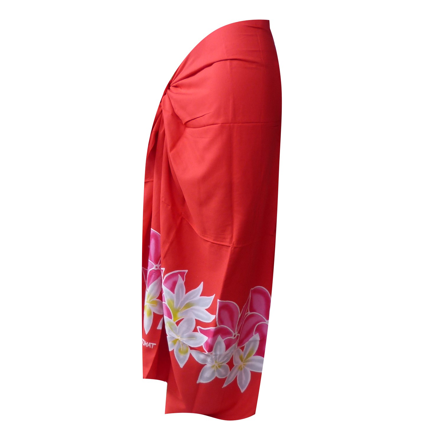 Paréo rouge frise tiaré