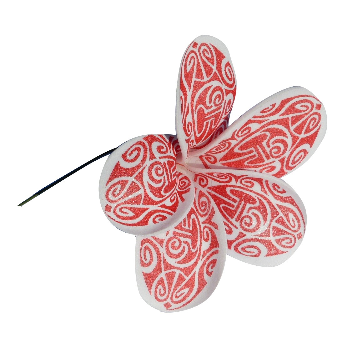 Fleur rouge maori sur pic